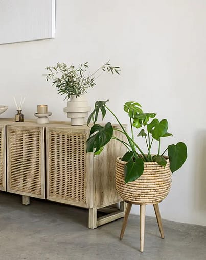 Adding a farmhouse plant stand to complete your biophilia design ...
